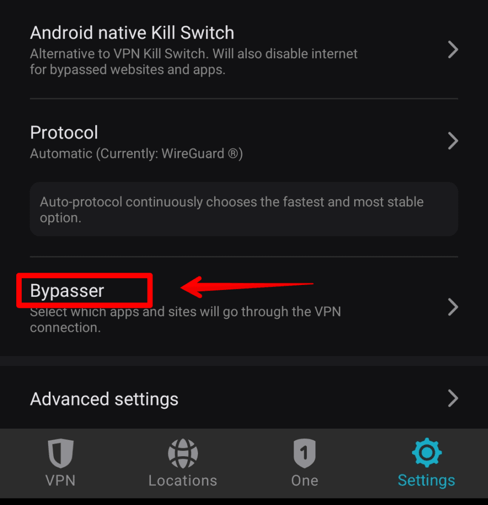 What Is Whitelister (Bypasser) on Surfshark?
